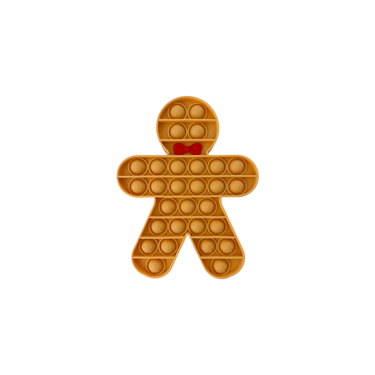Bubble Pop It Sensory Fidget Toy: Christmas Gingerbread Man Biscuit ...